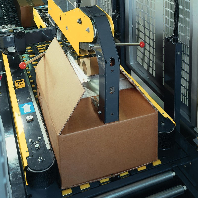 Precintadora de cajas automática